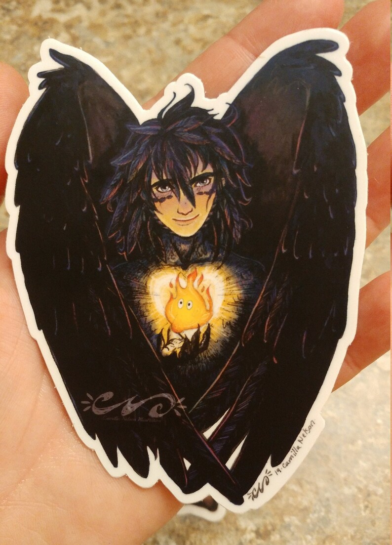 Howl and Calcifer Vinyl Sticker Howl Sticker Best Friend | Etsy