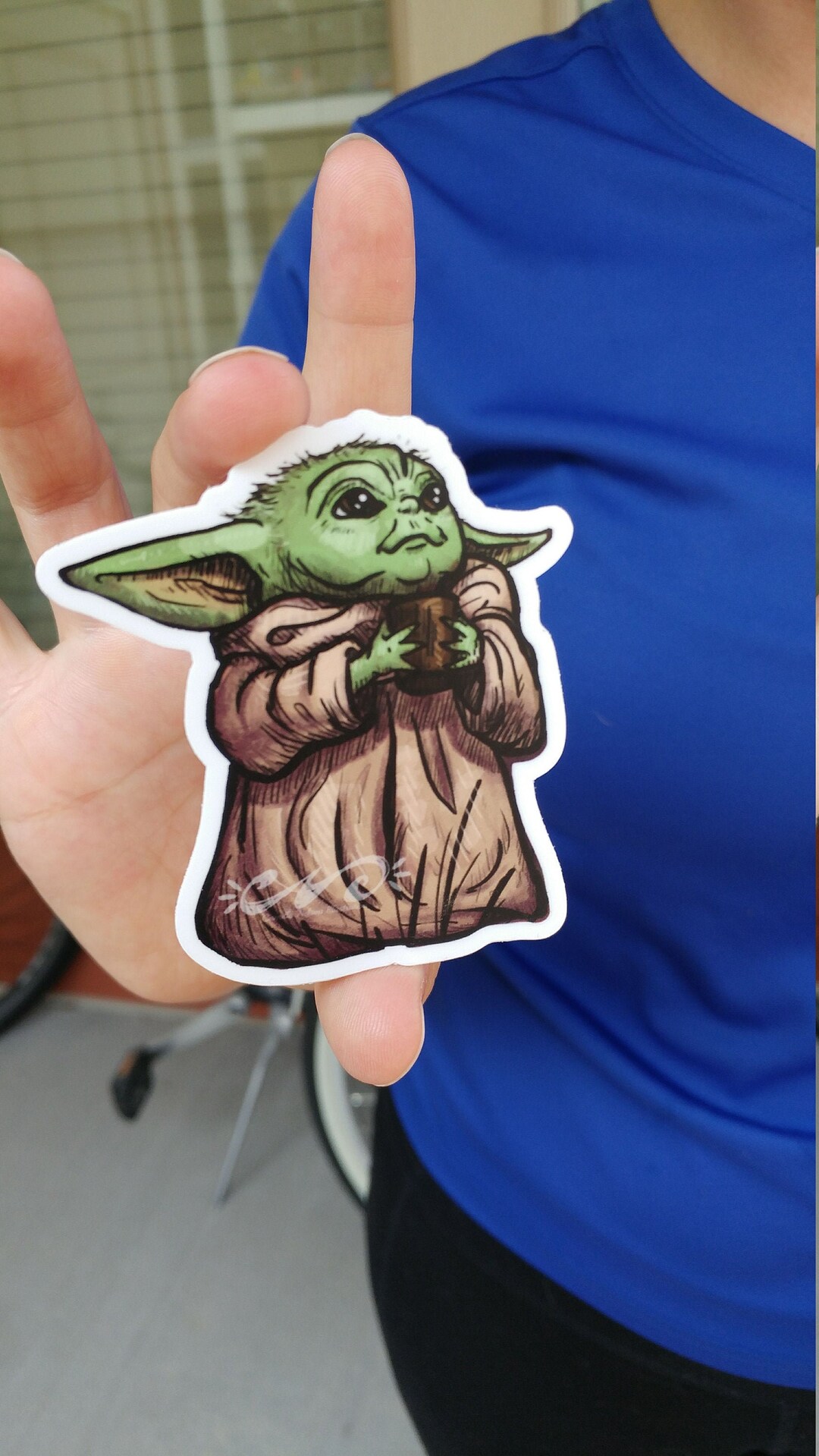 Grogu Sticker the Mandalorian, Baby Yoda Sticker, Vinyl Sticker, Best ...