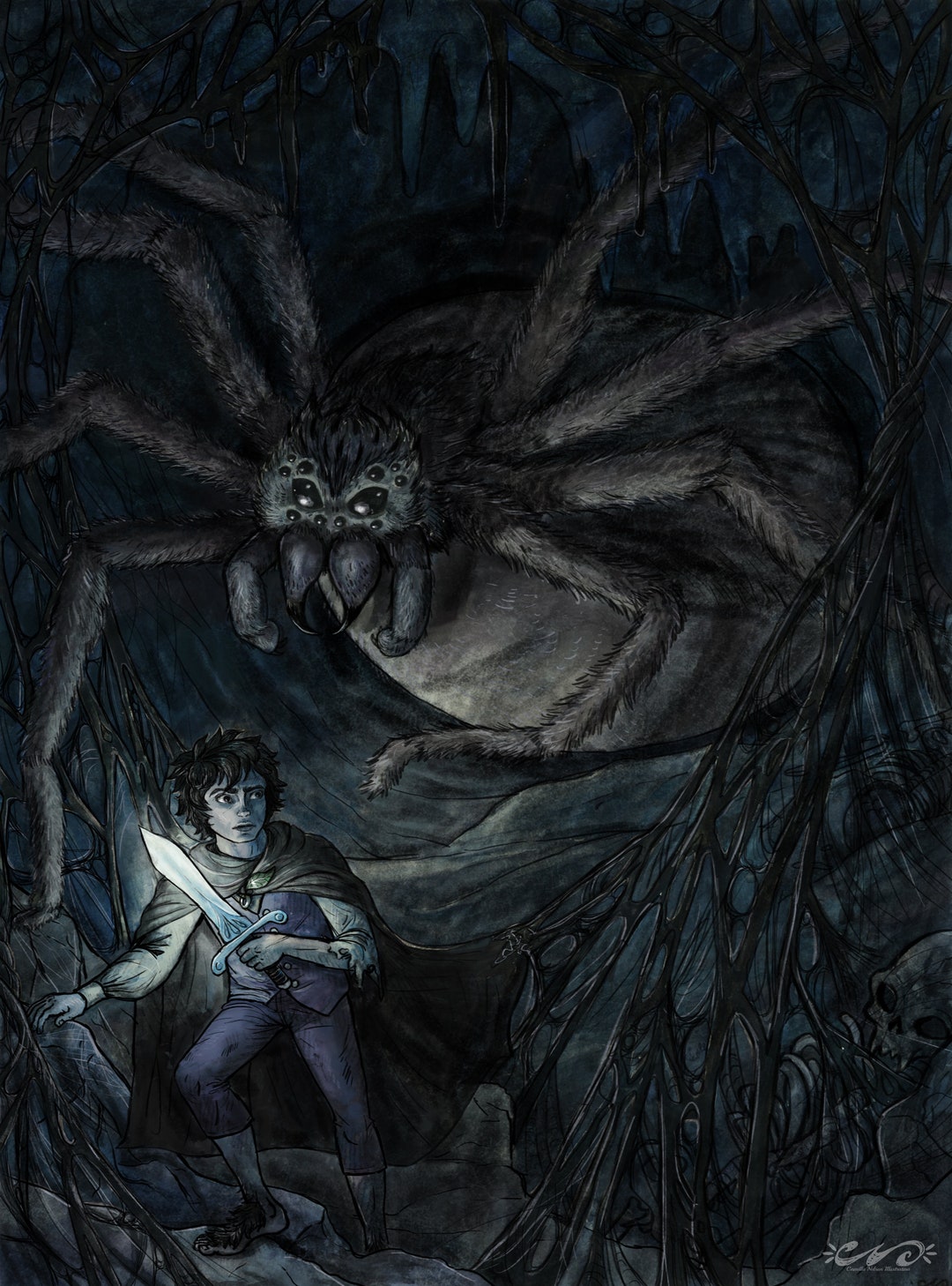 Don't Look Back Frodo- Lord of the Rings, Fan Art, Art Print ...