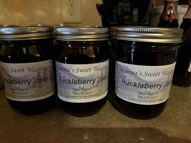 Montana Huckleberry Jam - Etsy