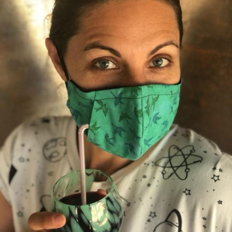 Sipping Face Mask - Etsy