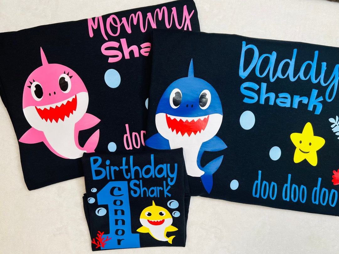 Baby Shark Birthday| Matching Family Baby Shark Shirt | Mommy Shark ...
