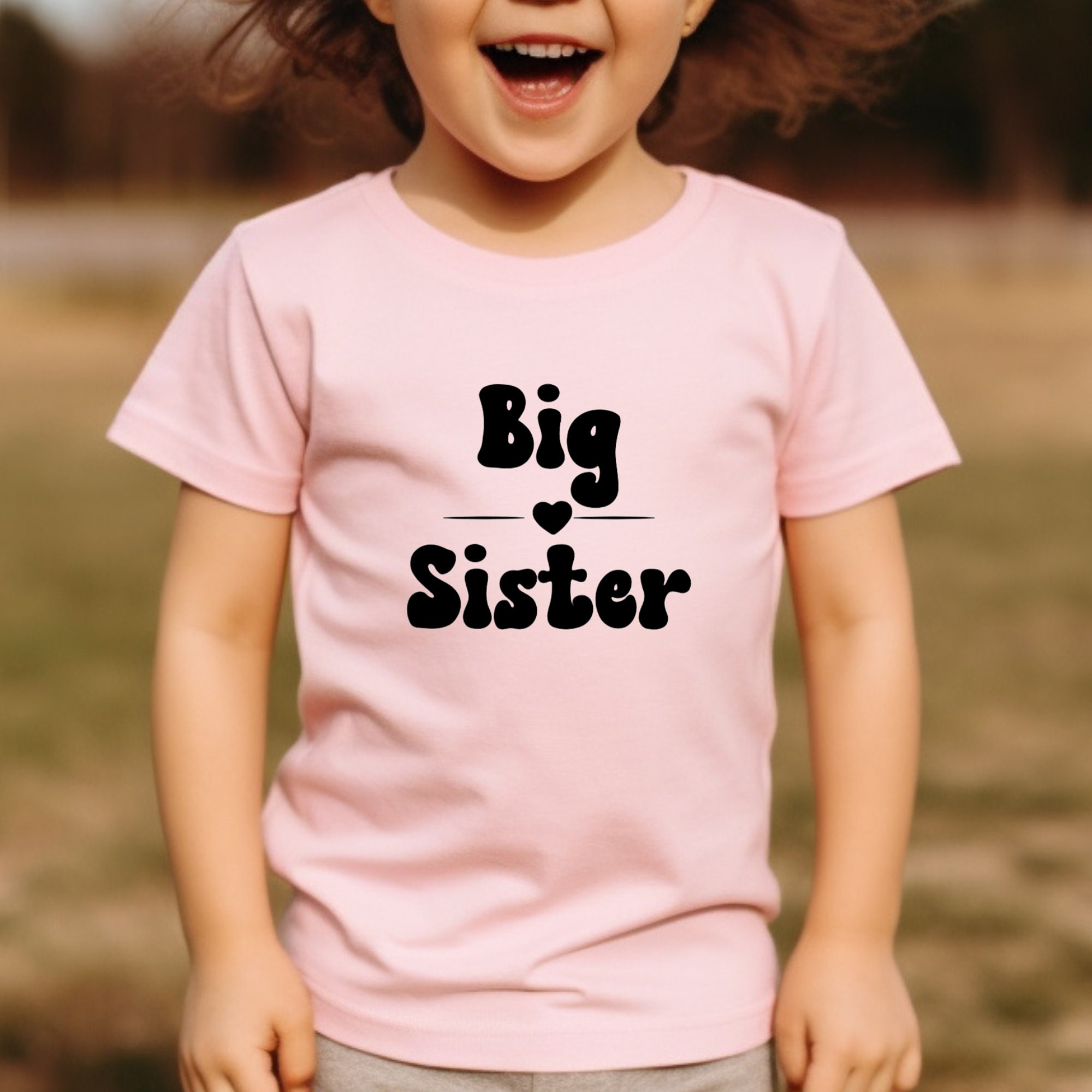 Big Sister Little Sister Tee, Cute Sibling Shirt, Big Sister Reveal ...