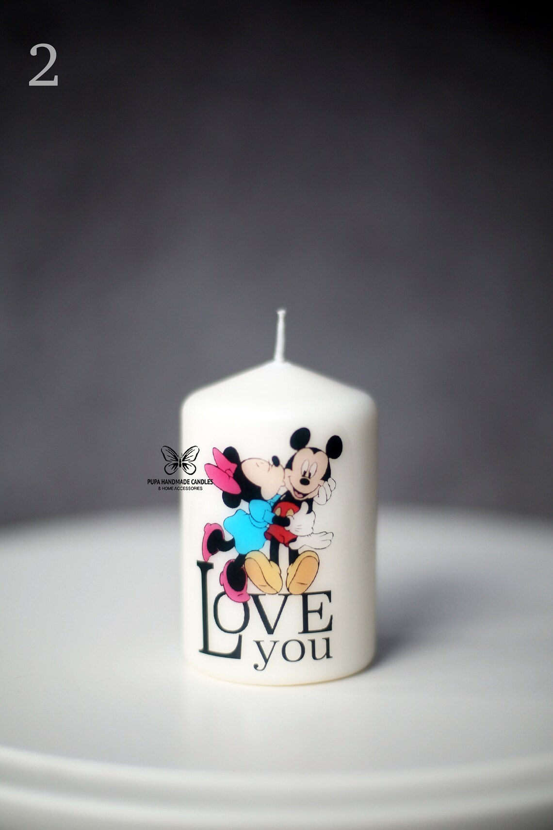 Mickey & Minnie Mouse Candle Donald Duck and Daisy Duck | Etsy