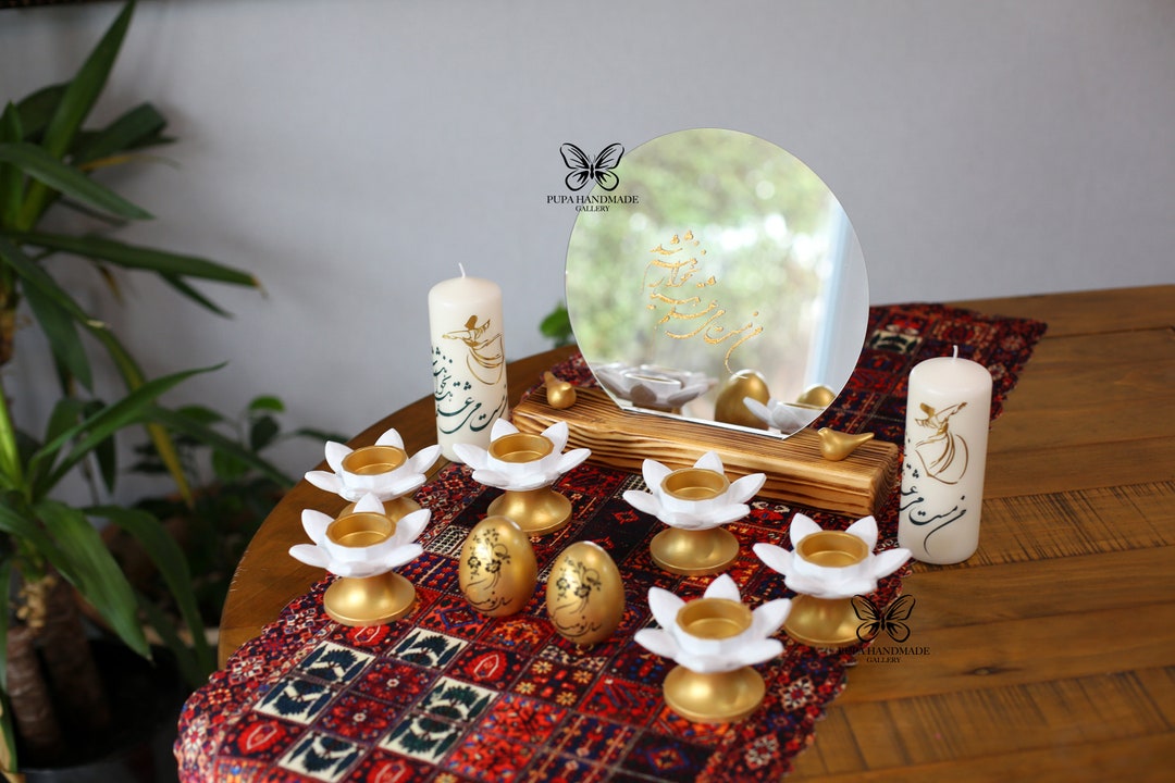 Gold Haft Sin Set, Persian New Year,happy Nowruz, Haft Seen ,sofreh ...