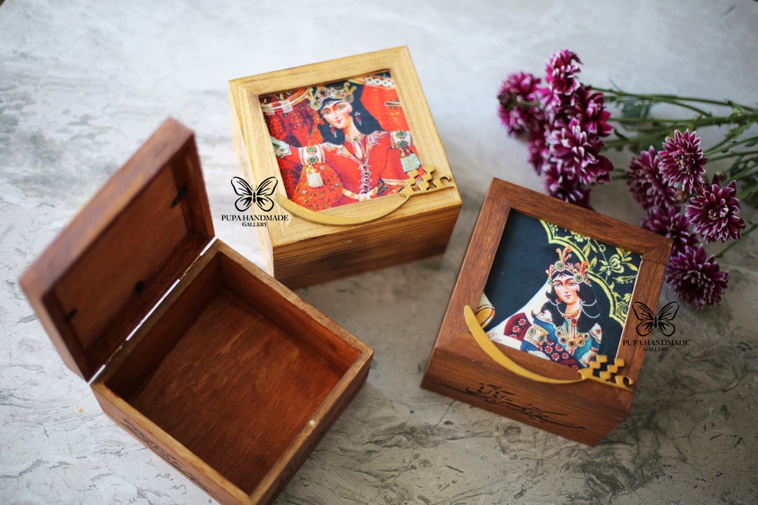 Persian Wooden Decorative Storage Box, Nowruz Gift Persian Handmade ...