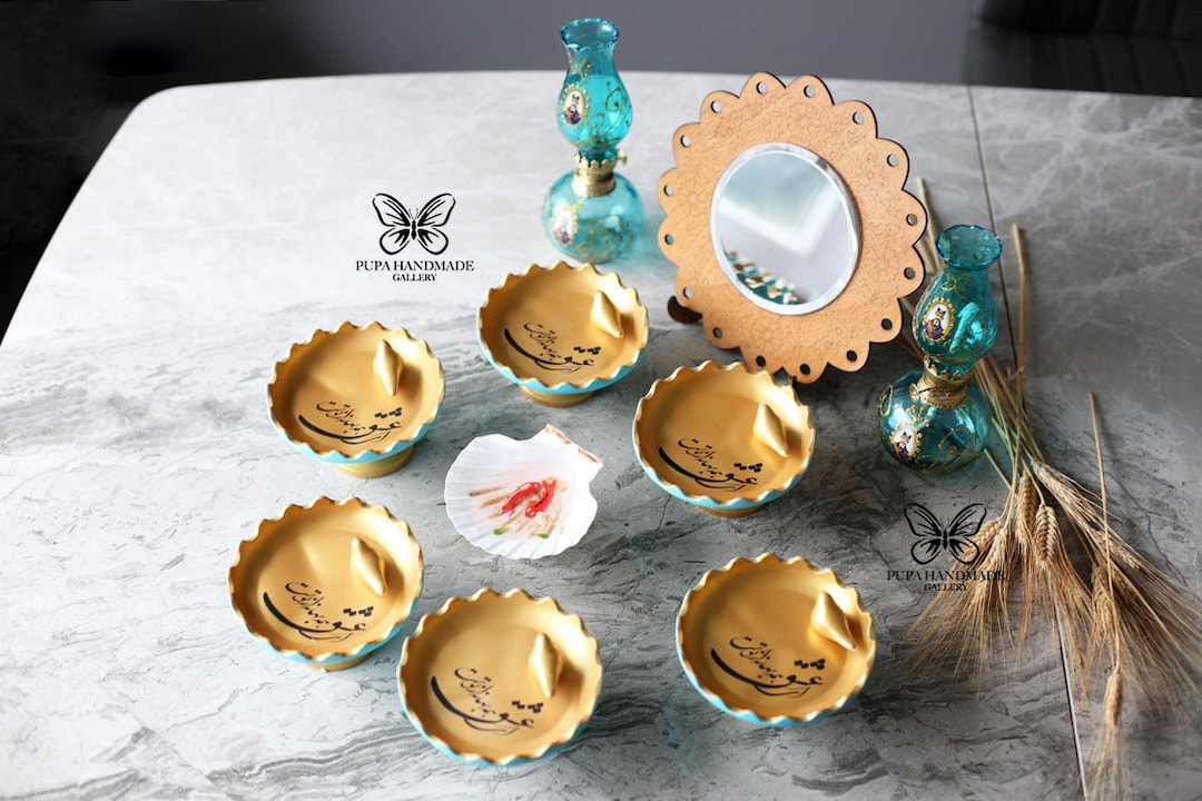 Gold Haft Sin Set, New Year,happy Nowruz, Haft Seen ,sofreh Haftseen ...