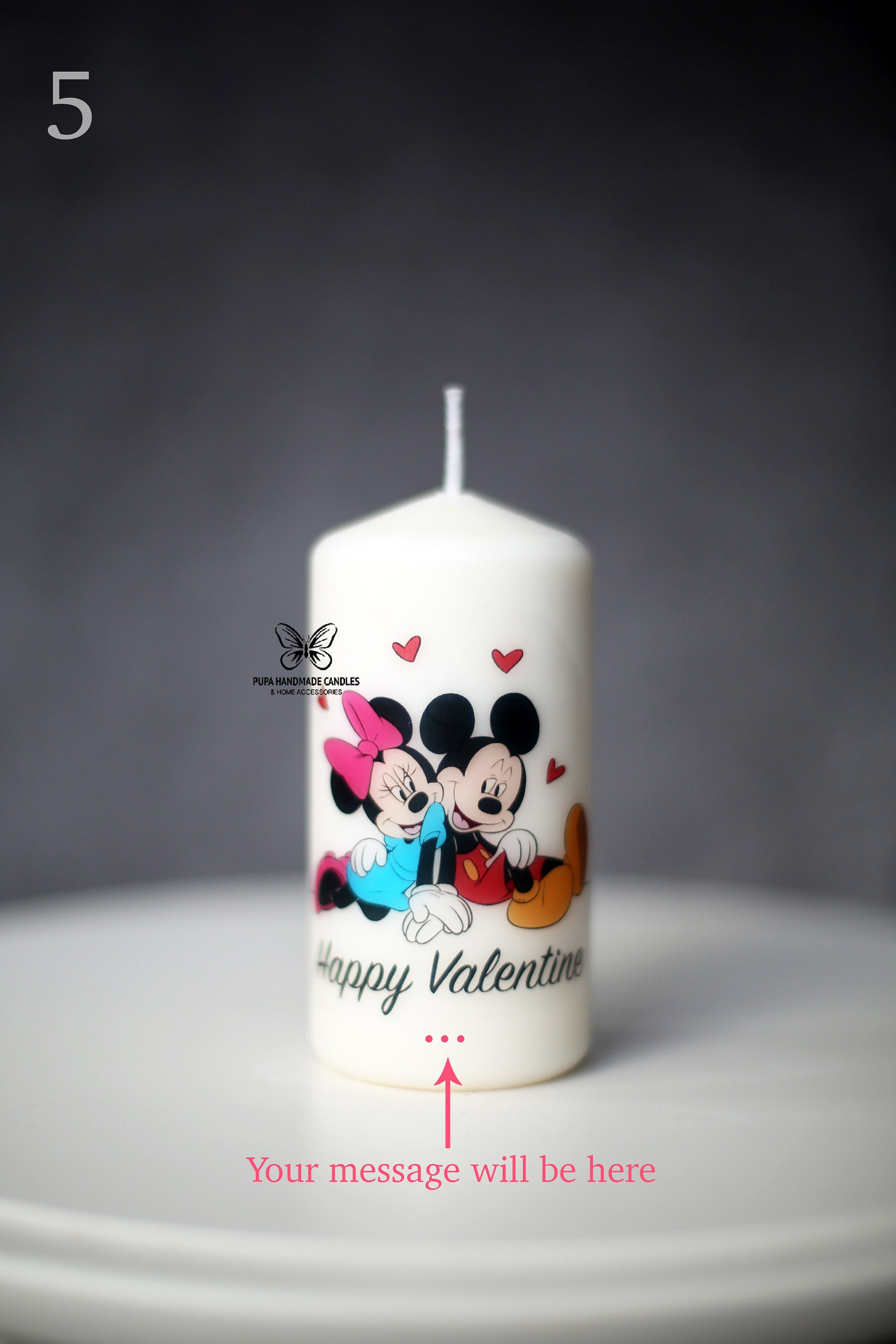Mickey & Minnie Mouse Candle Donald Duck and Daisy Duck - Etsy