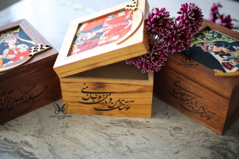Persian Wooden Decorative Storage Box Nowruz Gift Persian - Etsy