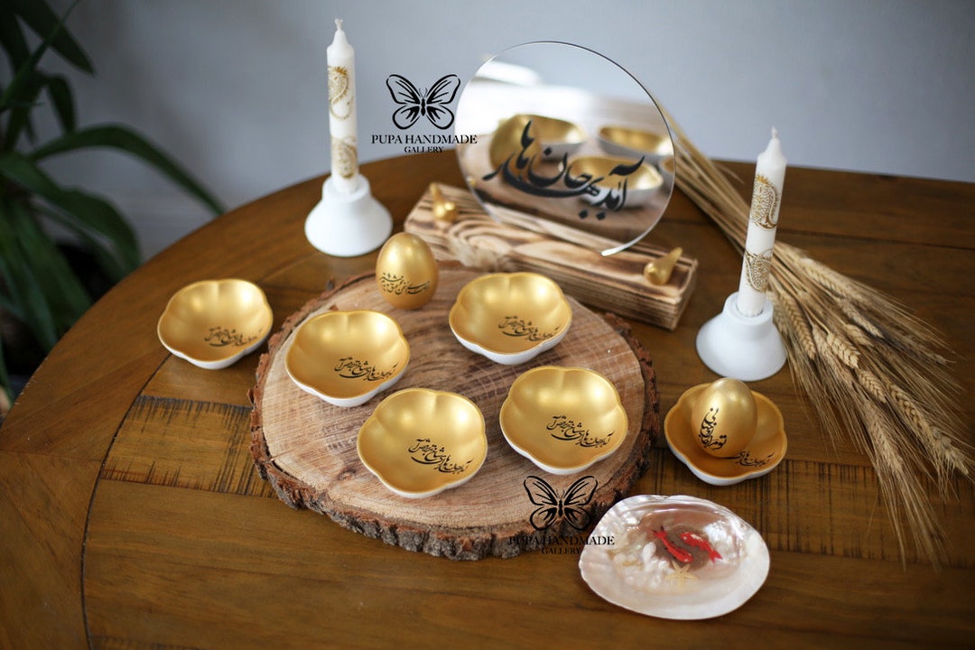 Gold Haft Sin Set, Persian New Year,happy Nowruz, Haft Seen ,sofreh ...