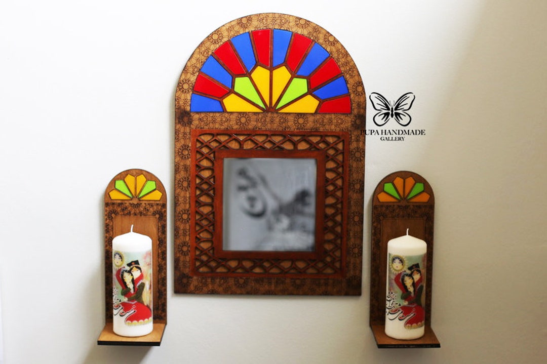 Haft Sin Mirror, Persian New Year,persian Calligraphy Mirror, Haft Seen ...