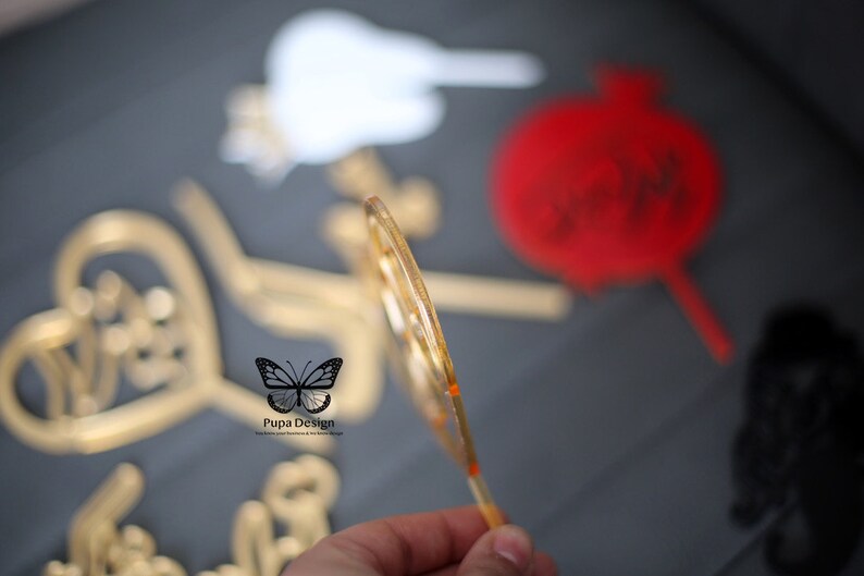 Persian Cake Topper , Farsi Happy Birthday - Eid Mubarak Topper ,custom ...