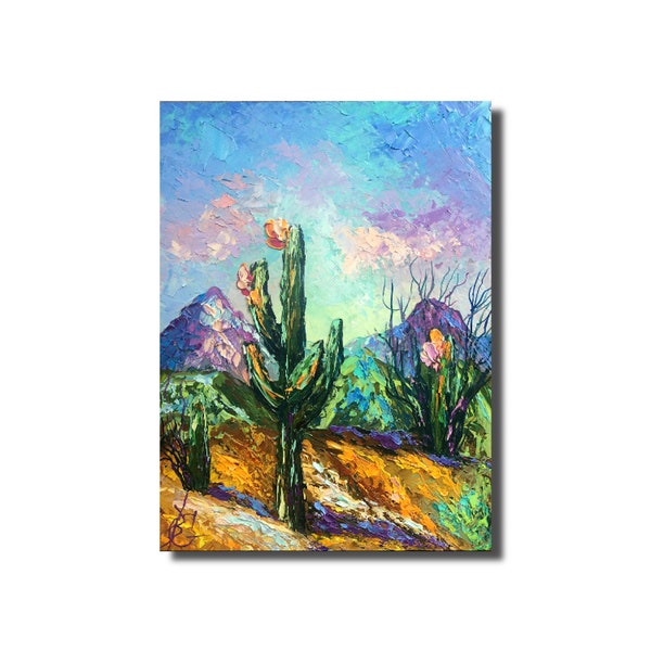 Saguaro Painting - Etsy