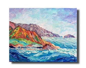 Big Sur Oil on Canvas - Etsy