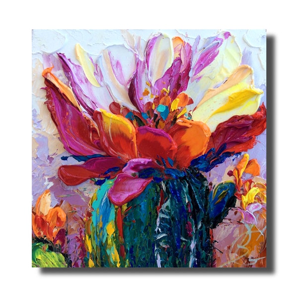 Abstract Cactus Painting - Etsy