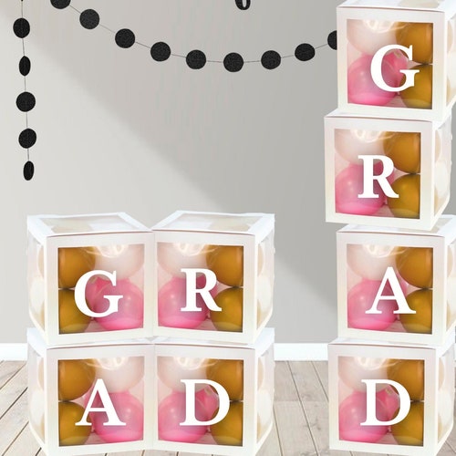 Graduation Balloon Boxes Graduation Decorations Graduation - Etsy