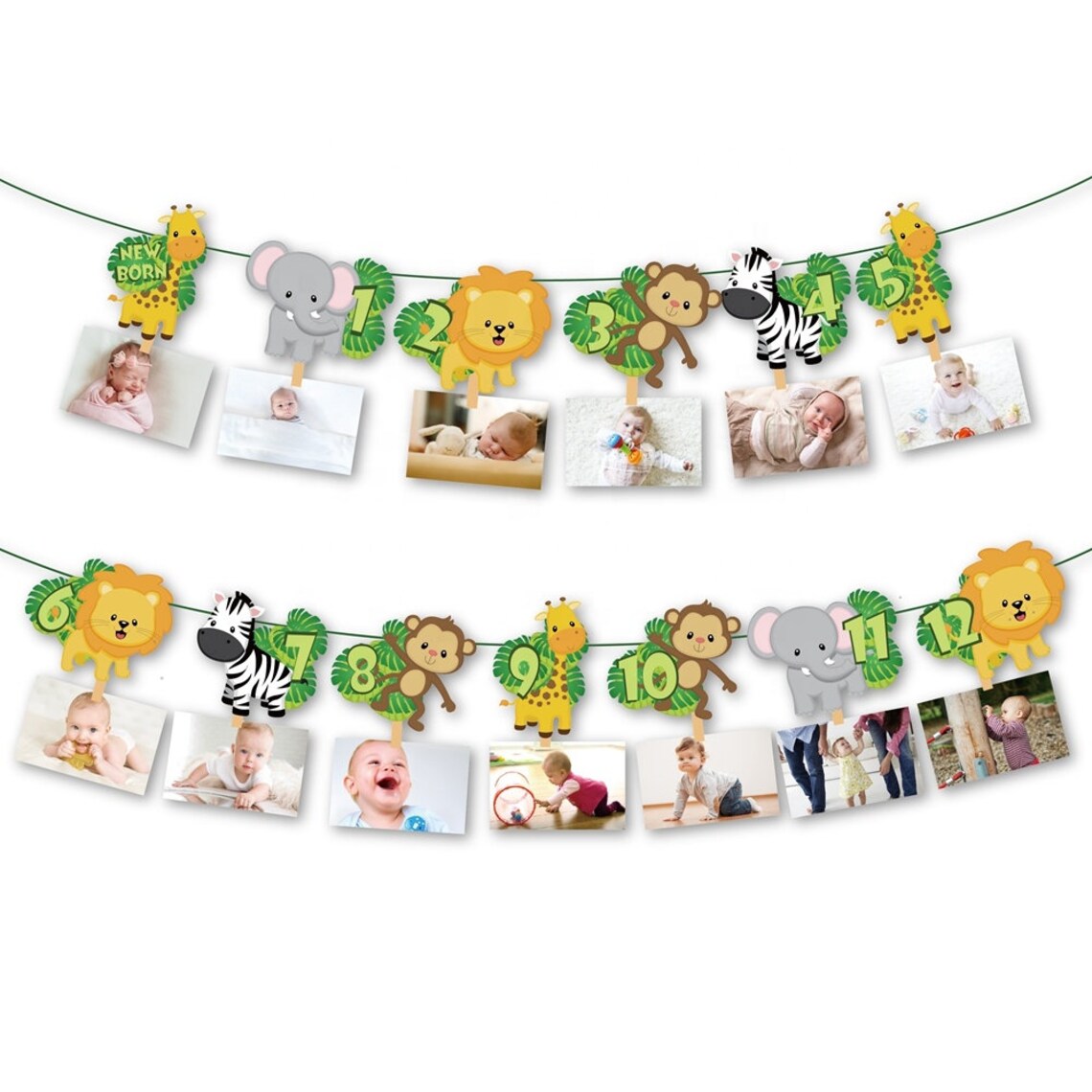 Jungle Theme Birthday Banner Jungle Party Decorations - Etsy