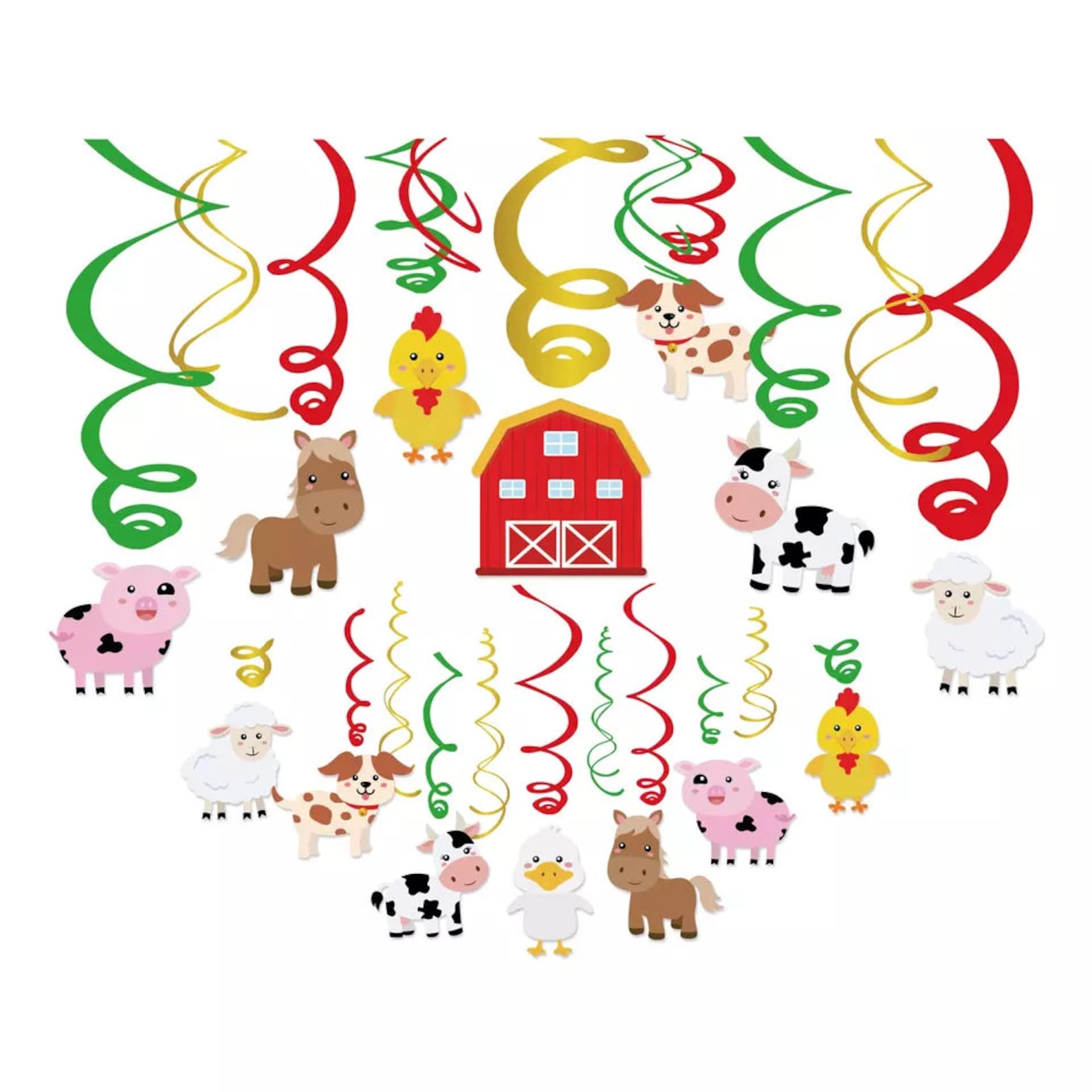 Farm Party Decorations - Farm Theme Birthday - Farm Animal Birthday ...