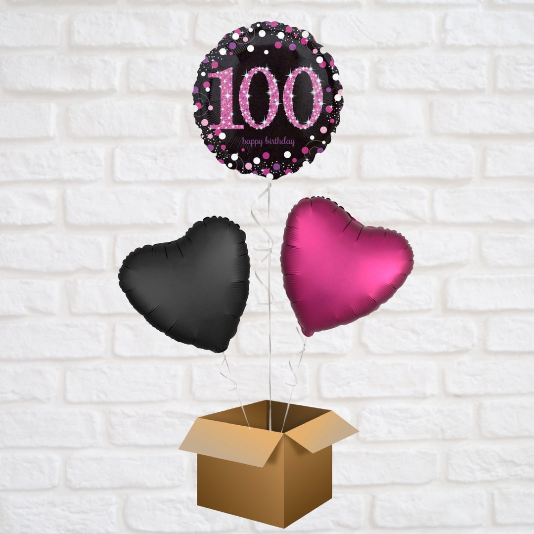 100th Birthday Balloon Bouquet, 100th Birthday Decorations, Milestone ...