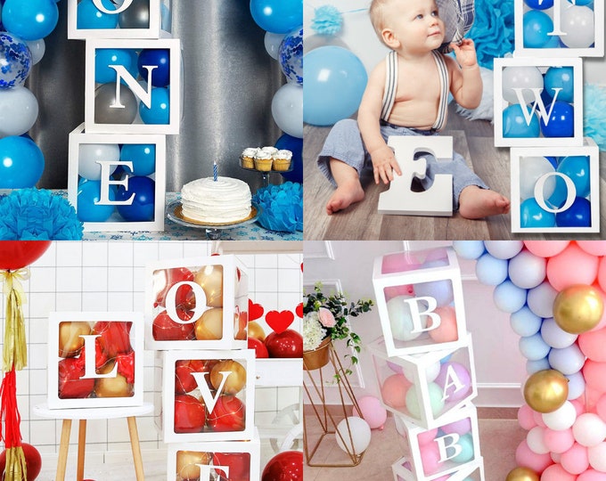 Custom Balloon Boxes for All Occasions, Balloon Box Letters, One ...