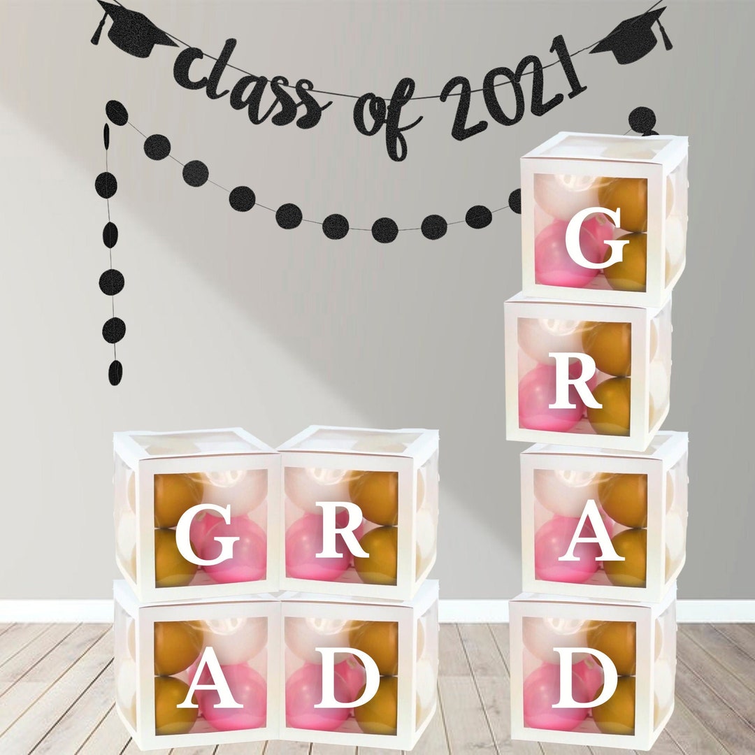 Graduation Balloon Boxes Graduation Decorations Graduation - Etsy