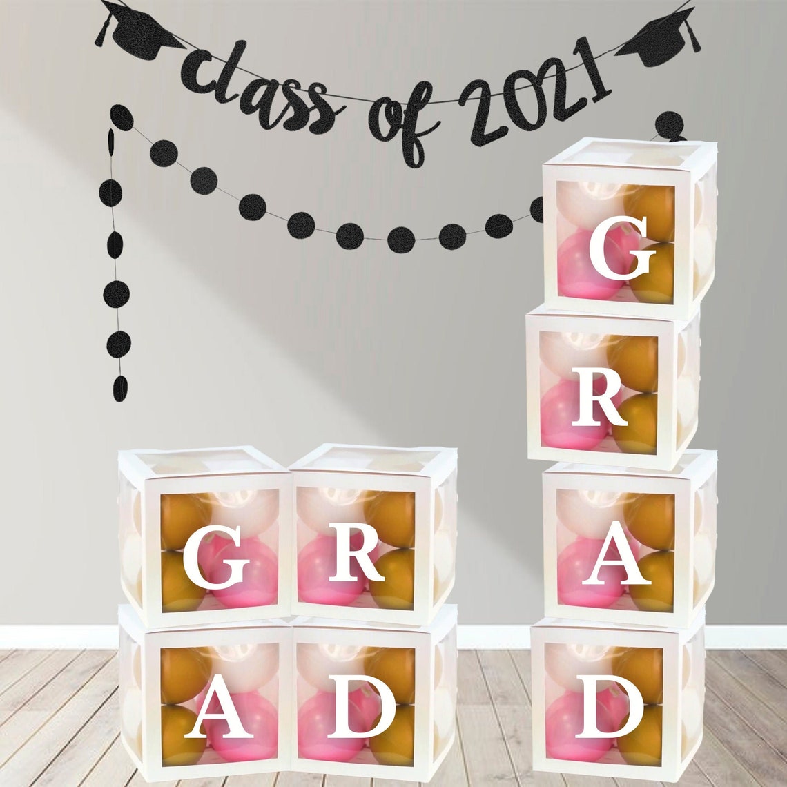 Graduation Balloon Boxes Graduation Decorations Graduation - Etsy
