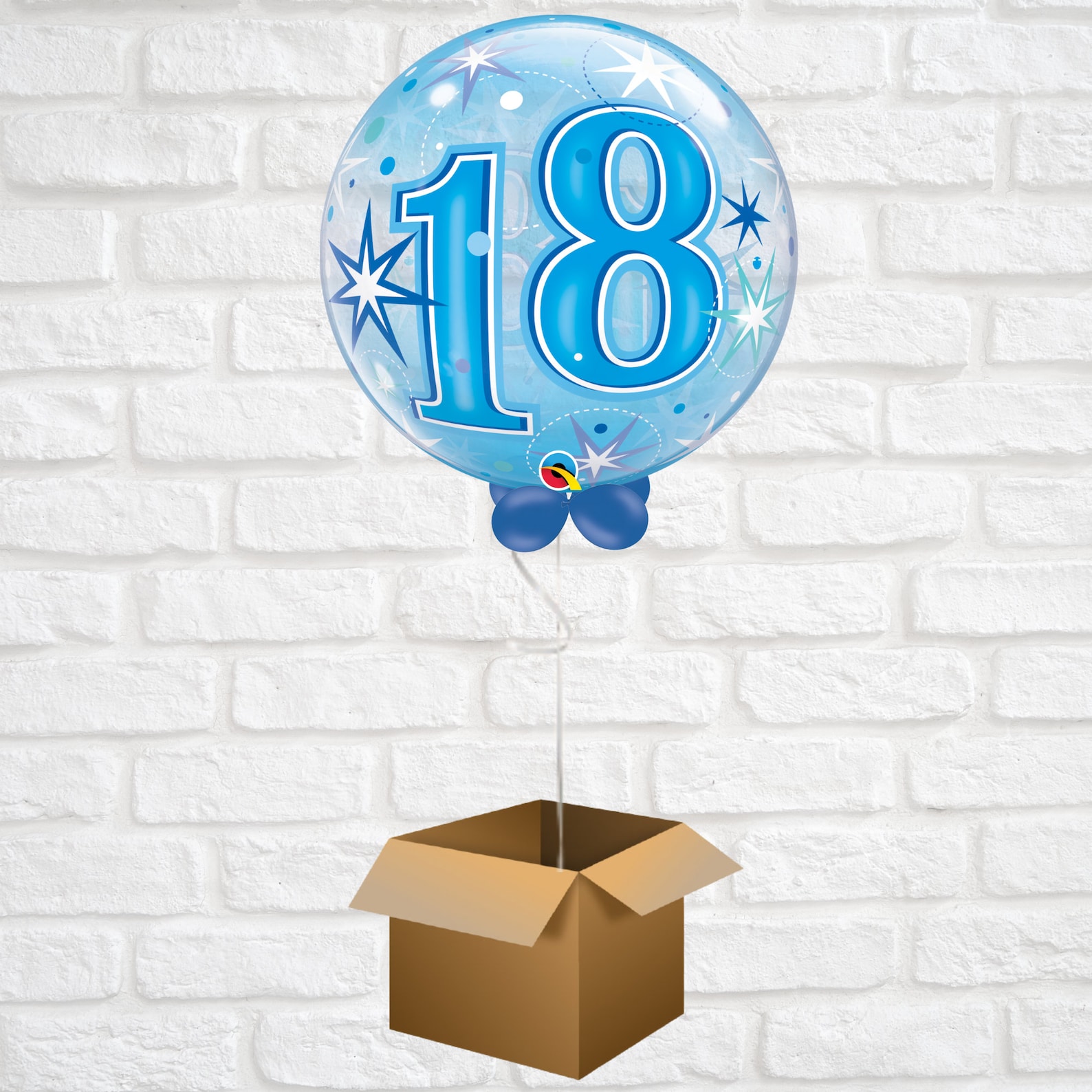 18th Birthday Blue Balloon In A Box Delivered Straight To Your | Etsy