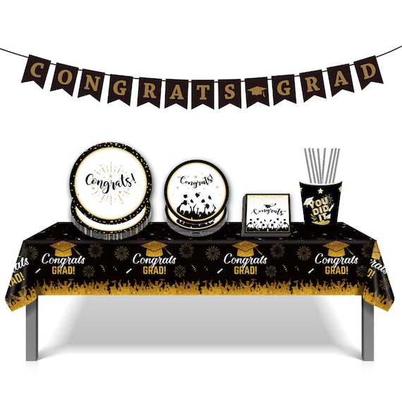 Graduation Party Decorations Graduation Tableware Graduation - Etsy
