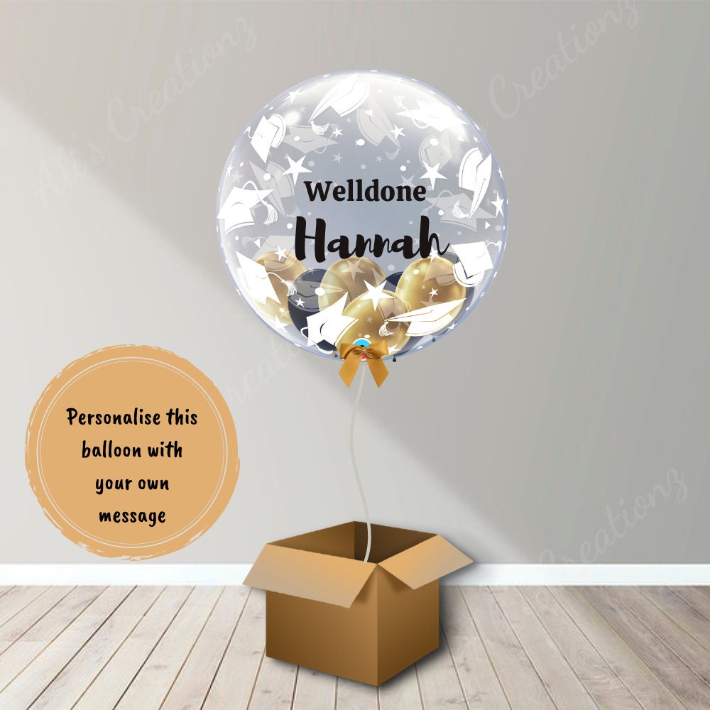 Personalised Graduation Balloon in a Box Graduation Gift - Etsy UK