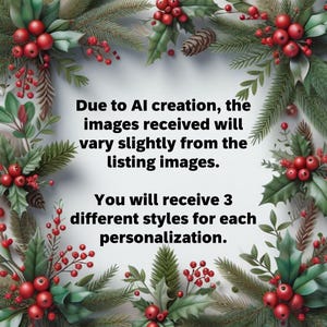 Santa Writing Child's Name in Snow, Personalized Santa Printable ...