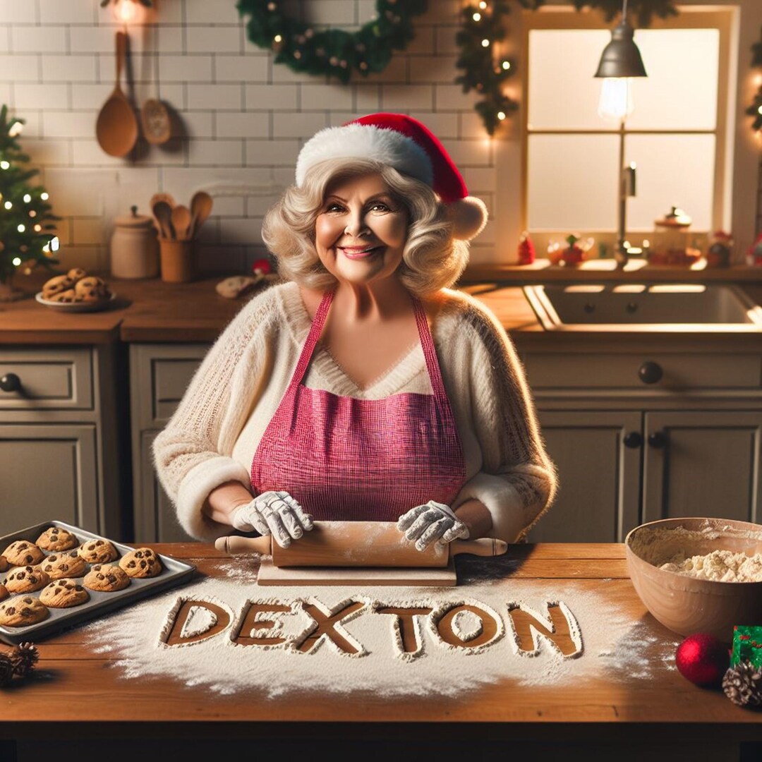 Custom Baking With Mrs Claus Digital, Mrs Claus Writes Childs Name ...