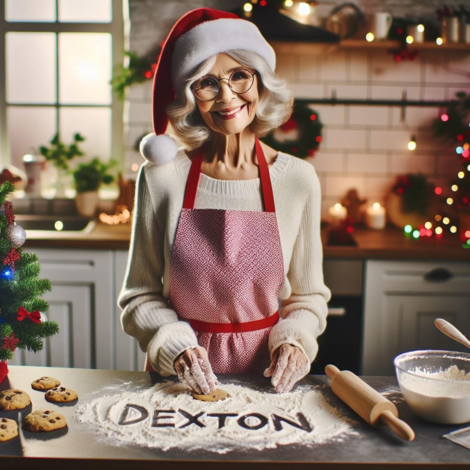 Custom Baking With Mrs Claus Digital, Mrs Claus Writes Childs Name ...