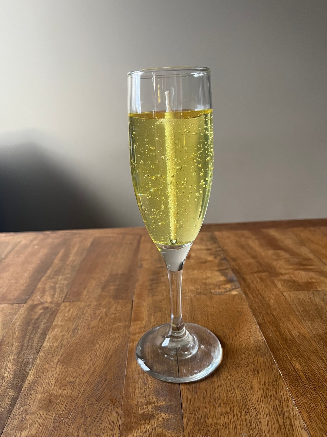 Champagne Candle - Etsy
