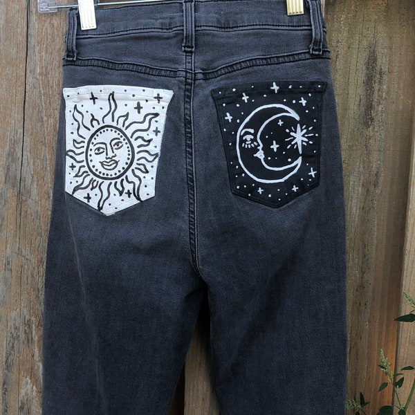 Moon and Sun Jeans - Etsy