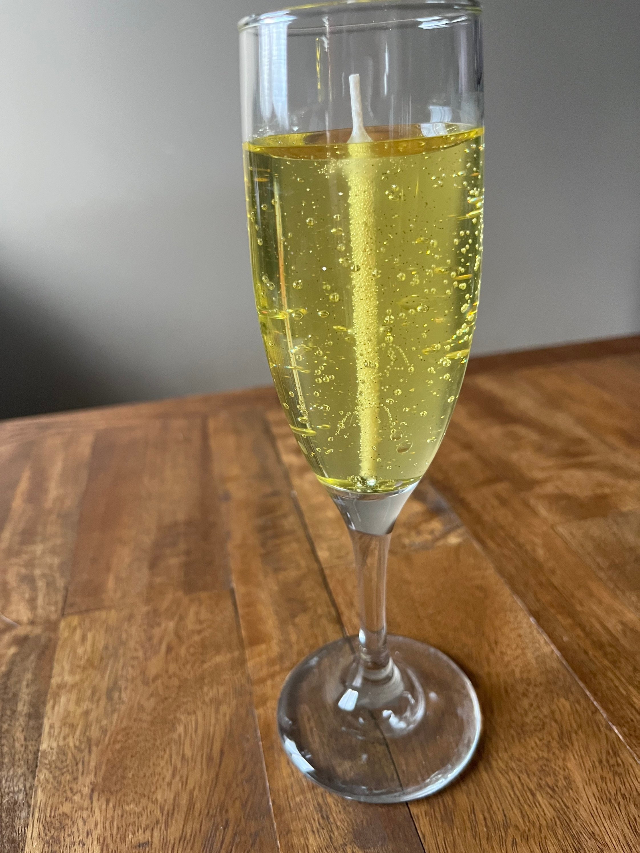 Champagne Candle - Etsy