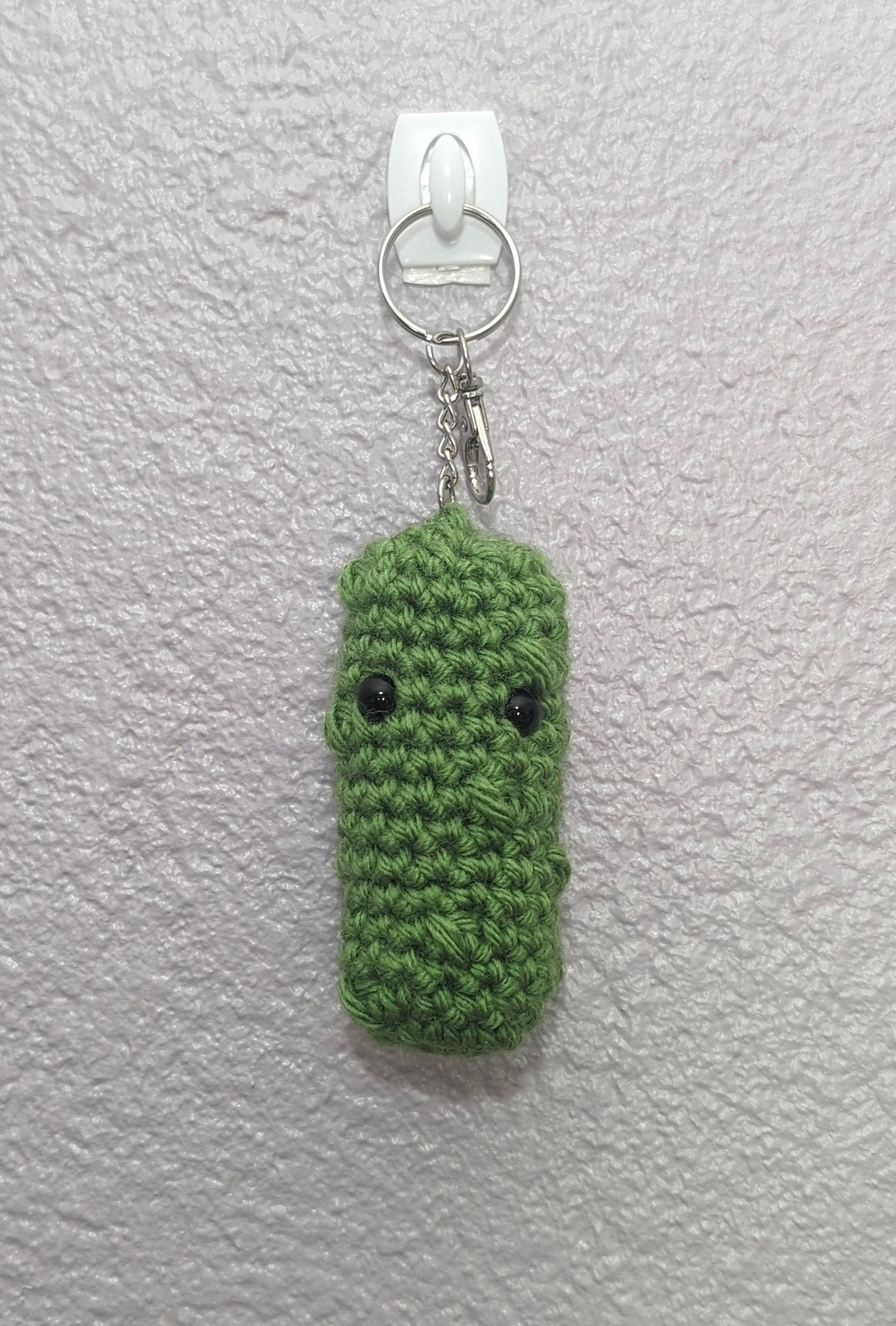 Crochet Pickle Buddy Keychain - Etsy