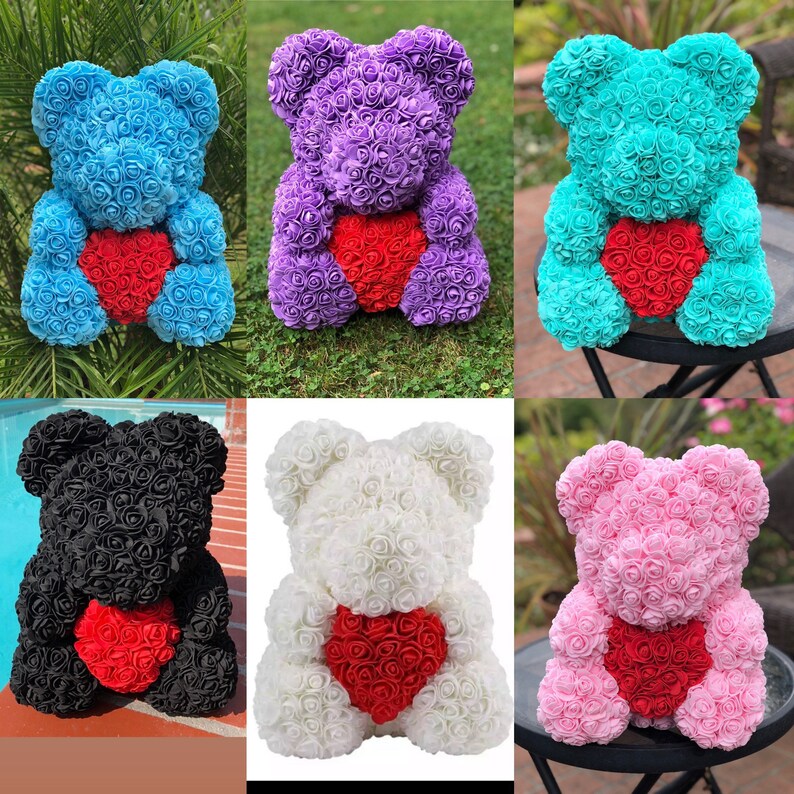 WHOLESALE Rose Bears - Etsy