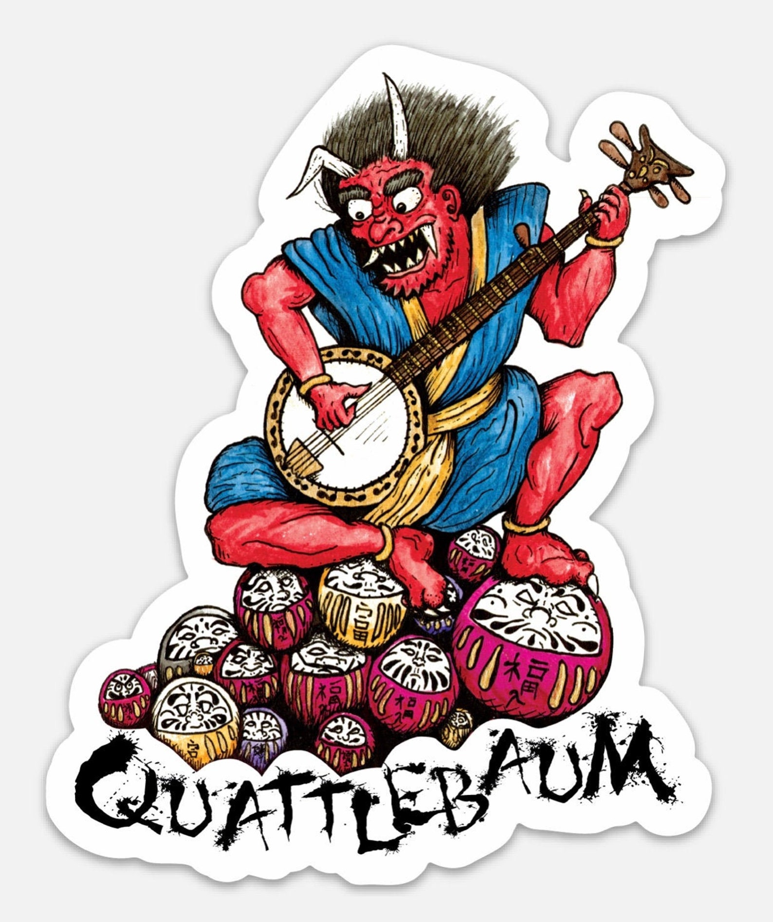 Banjo Demon Sticker | Etsy