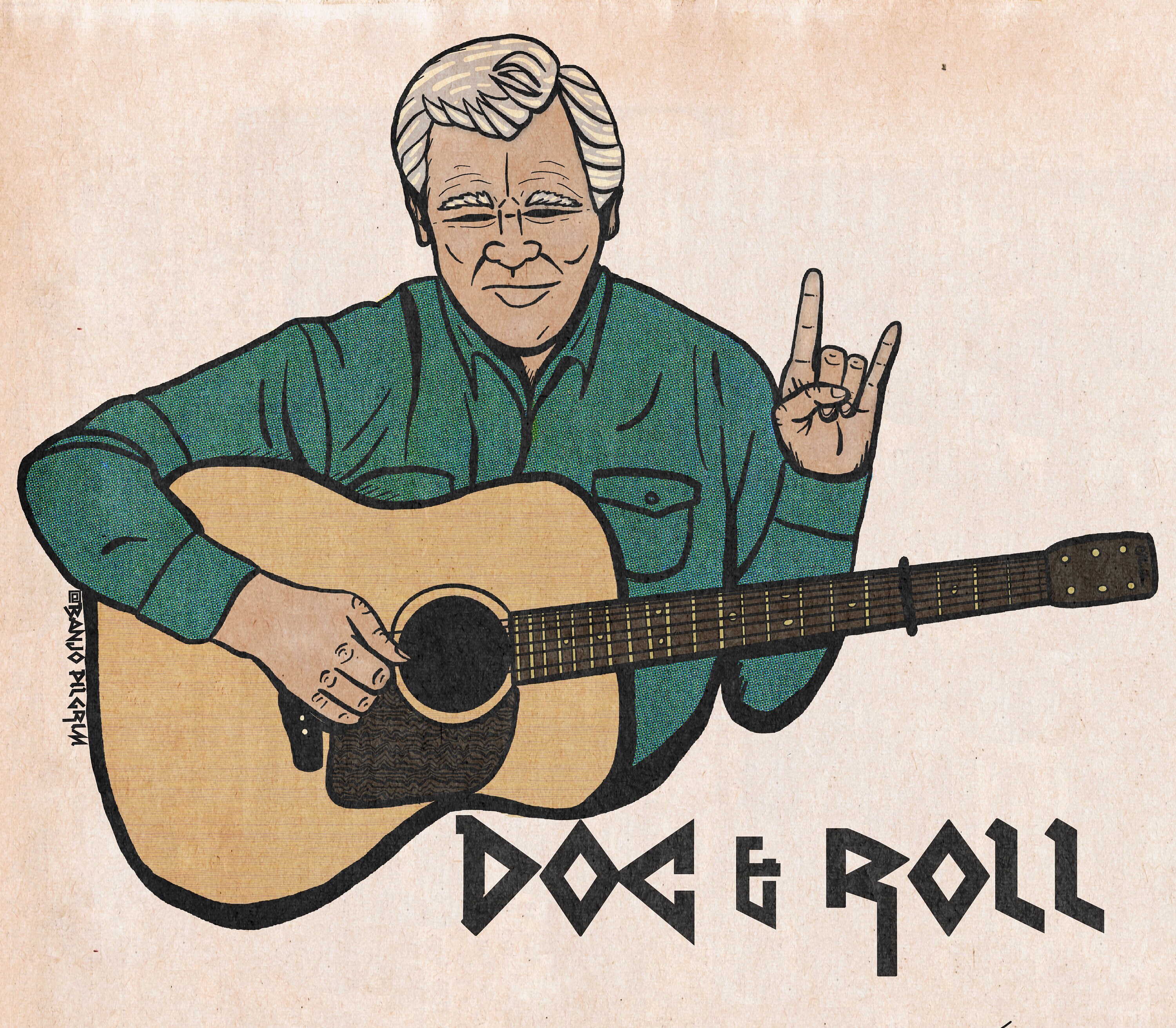 Doc and Roll Sticker | Etsy