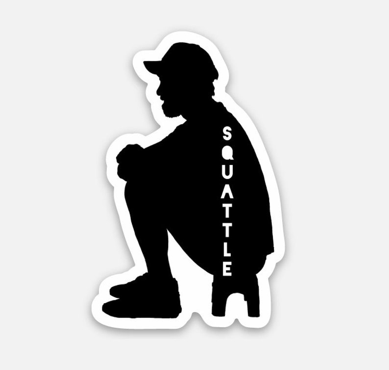 Squattle Logo Sticker | Etsy