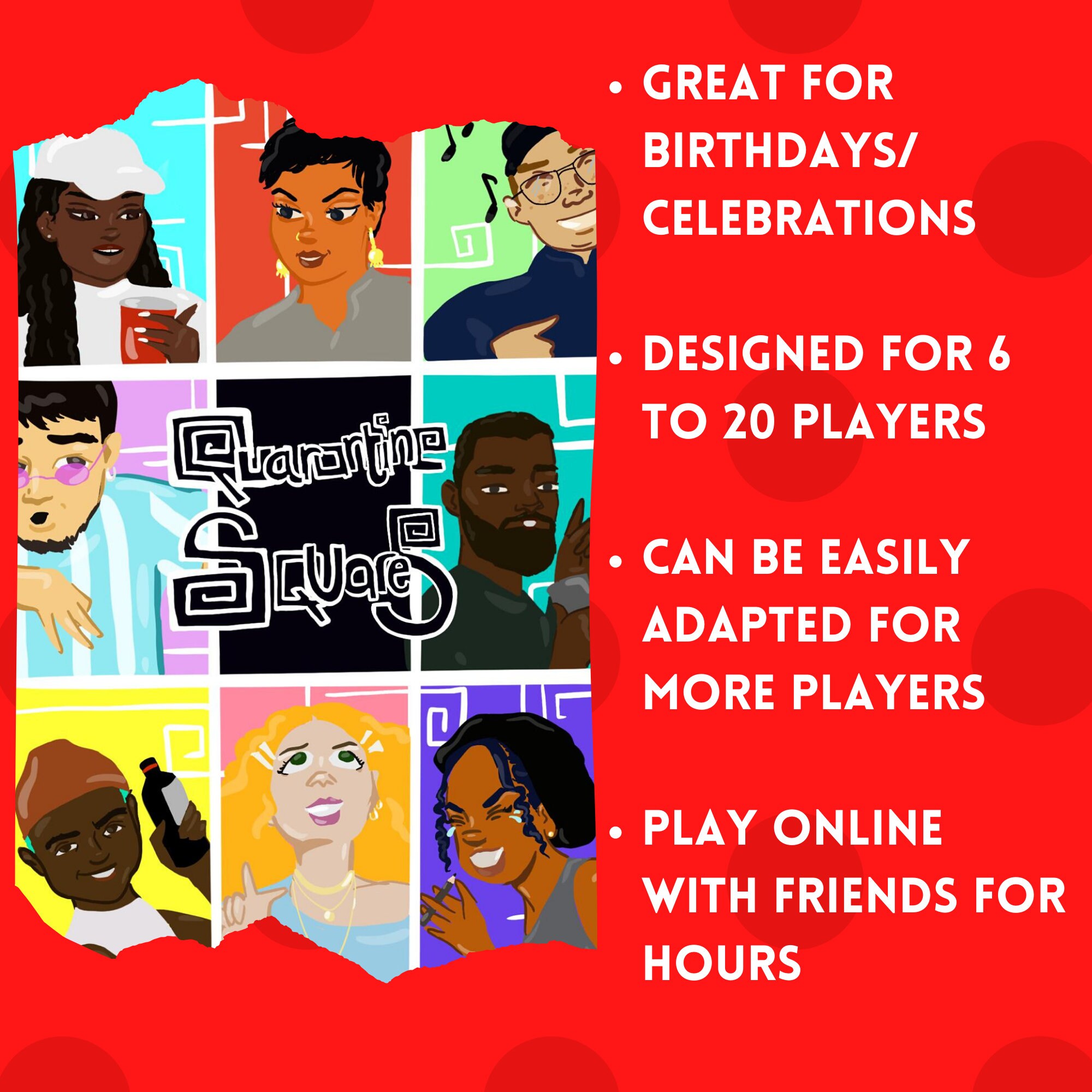 Quarantine Squares Online Virtual Game Party NSFW Play - Etsy