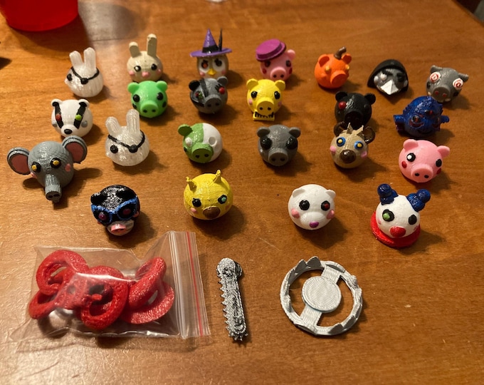 Roblox Piggy Toy Bundle Work on Roblox and Lego Figures. - Etsy