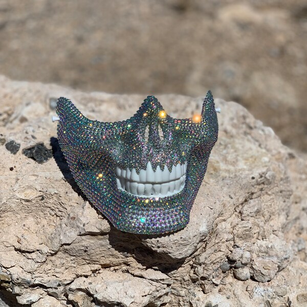 Rhinestone Mask - Etsy