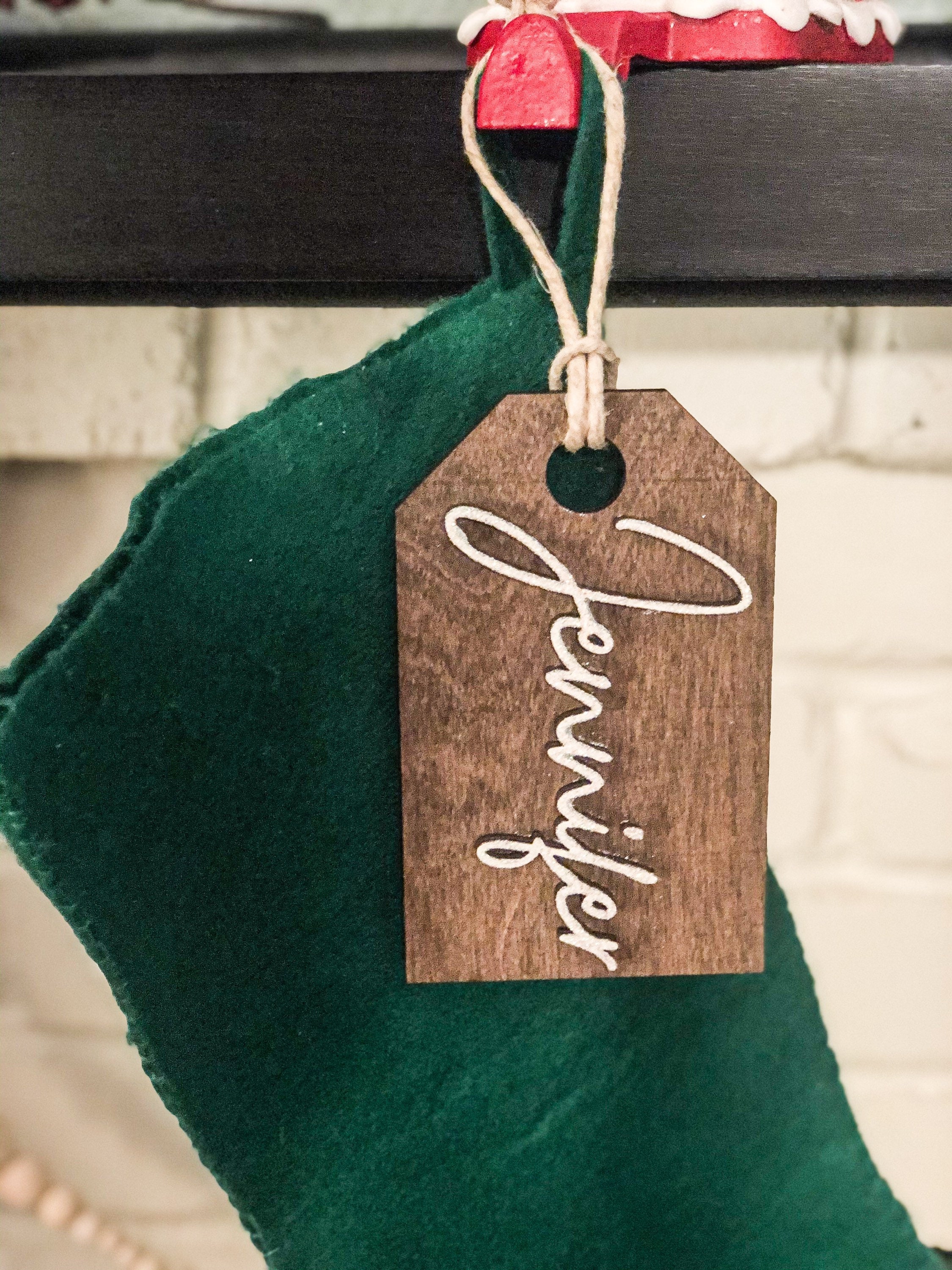 Stocking Tags Gift Tags Custom Made Farmhouse Christmas | Etsy