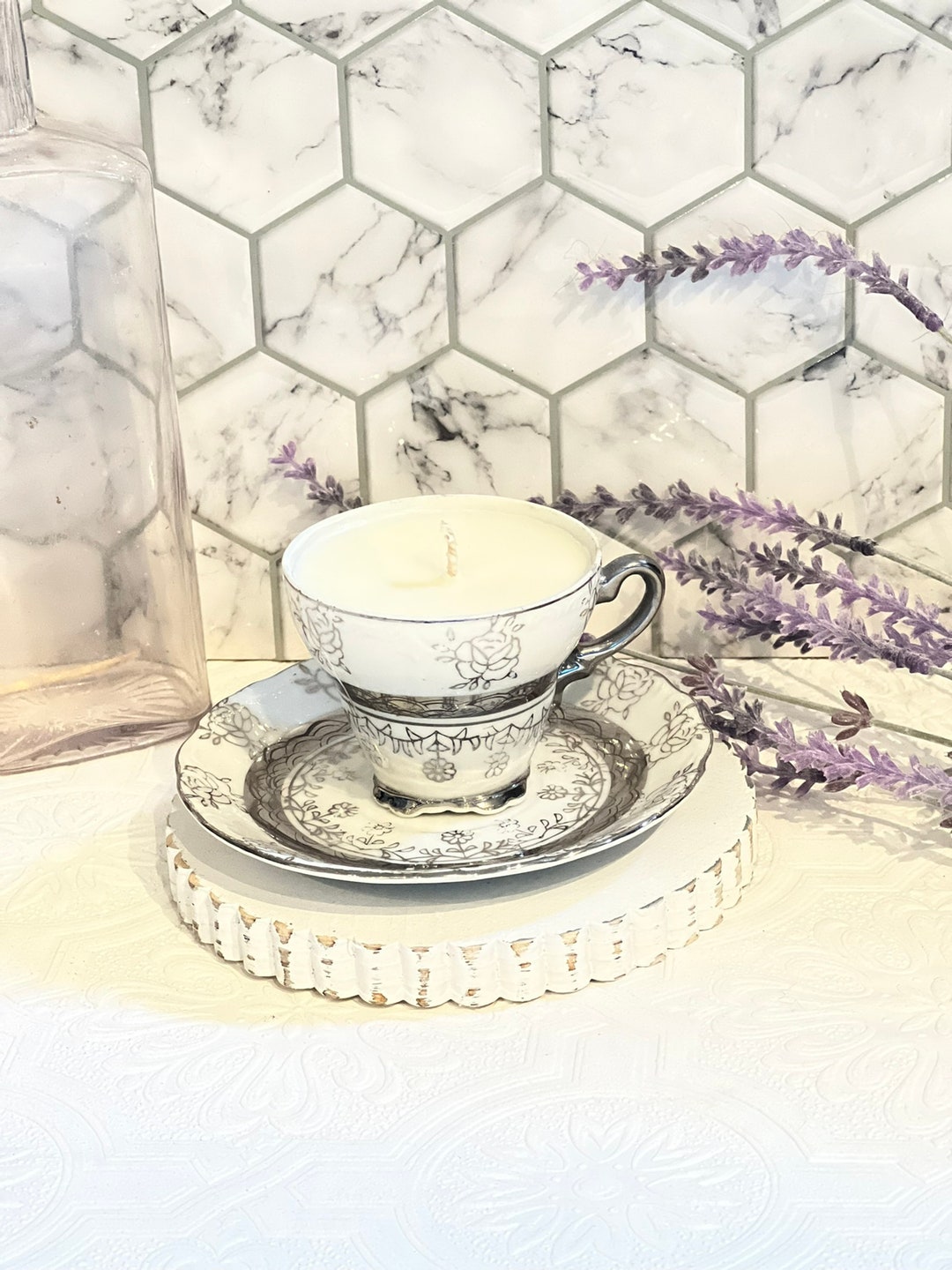Demitasse Tea Cup Candle Classic Tea Cup Birthday Gift Gift for Her ...