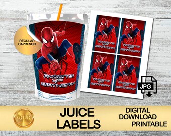 Spiderman Labels for Airheads DIGITAL DOWNLOAD Spiderman - Etsy
