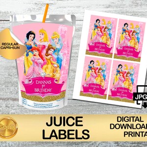 Labels for Princesses - Juice Label - DIGITAL Download - Princesses ...