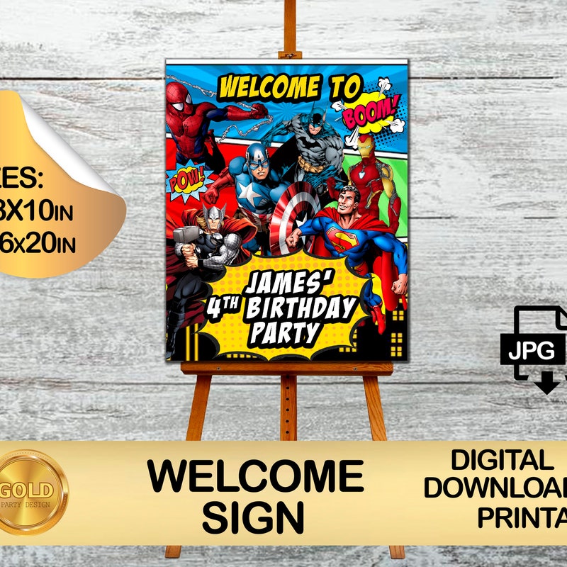 Superhero Welcome - Etsy