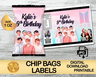 Lollipop Labels BTS Party Girl Only DIGITAL DOWNLOAD for Lollipop ...