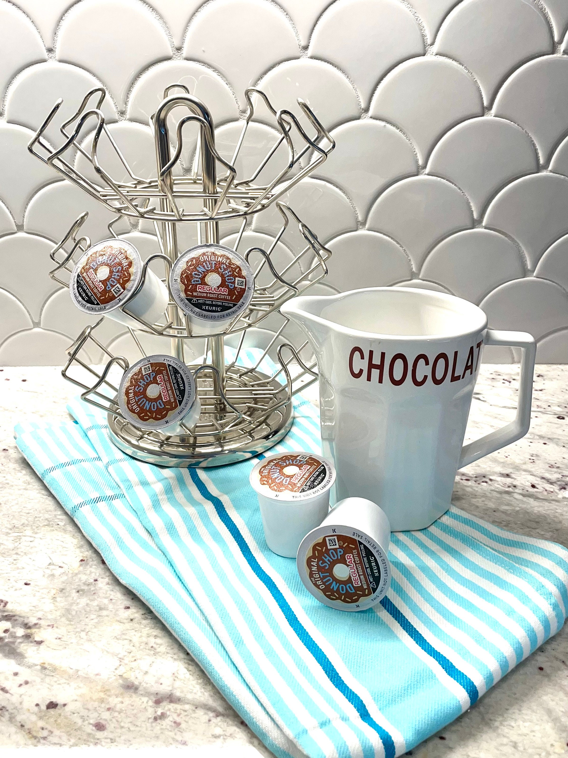 Keurig K-cup Rotating Spinning Carousel Coffee Pod Holder Rack Holds 24 ...